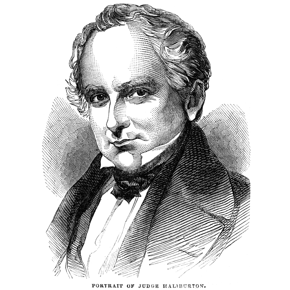 Thomas C. Haliburton N(1796-1865). Pseudonym Sam Slick. Canadian Jurist ...