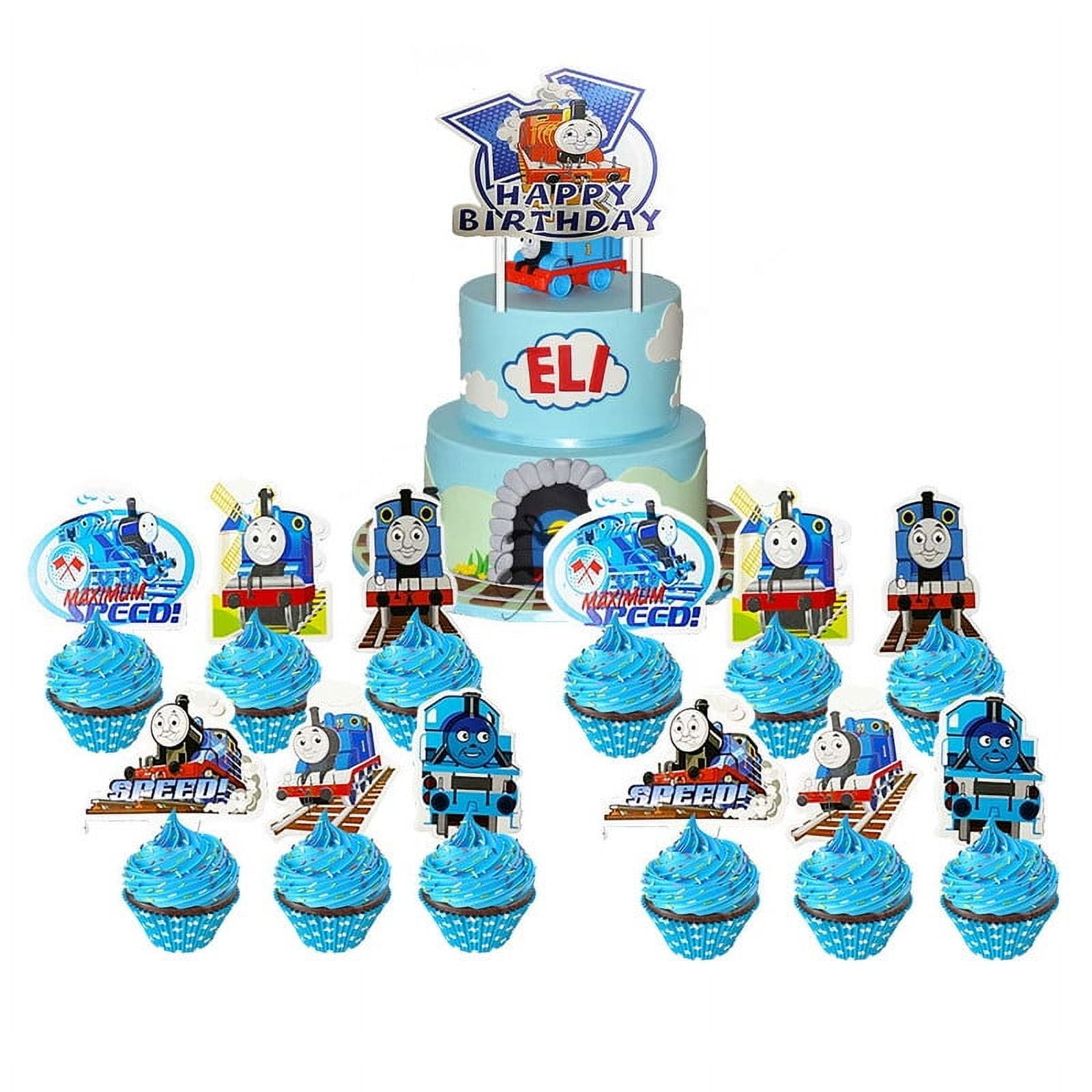 Thomas Cake Topper Cupcake Set Party Supplies Decoration Birthday Decor ...