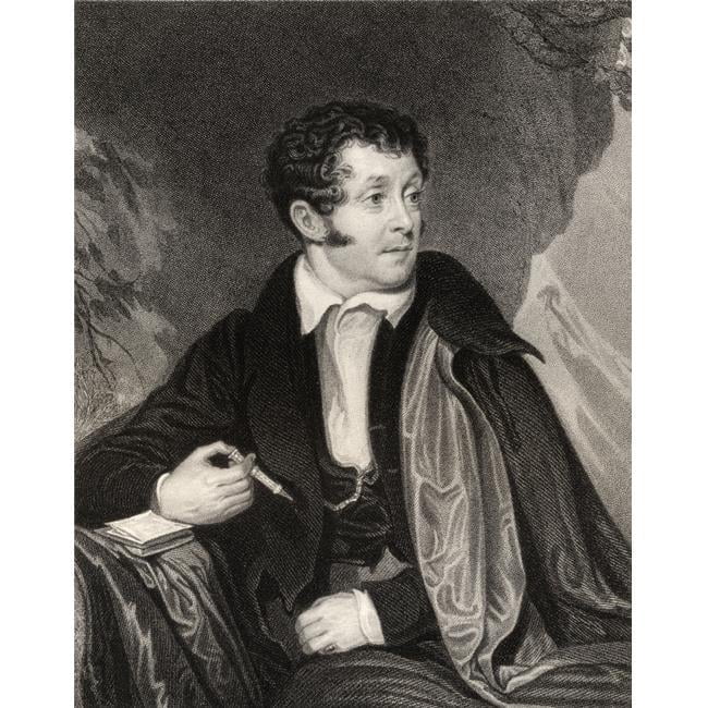 Thomas Campbell 1777 to 1844 Scottish Poet Engraved by J Jenkins After ...