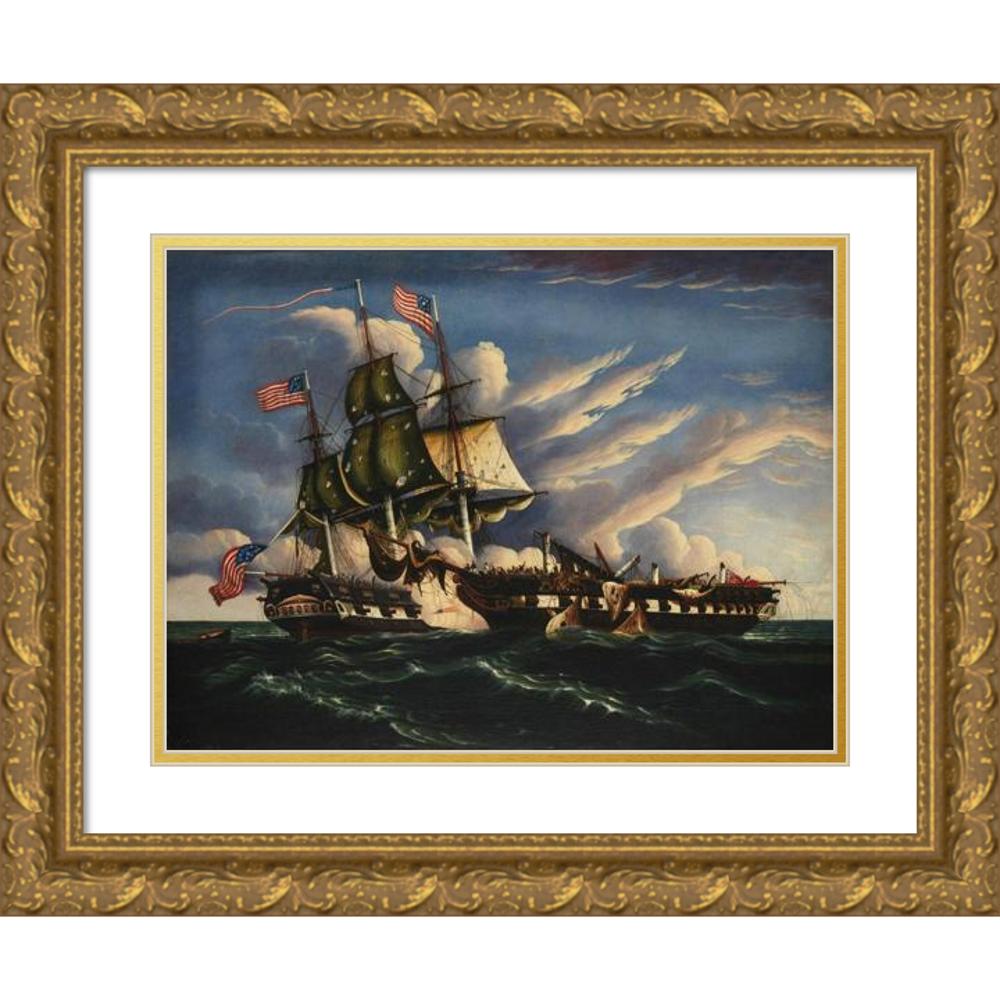 Thomas Chambers 18x14 Gold Ornate Wood Frame and Double Matted Museum ...