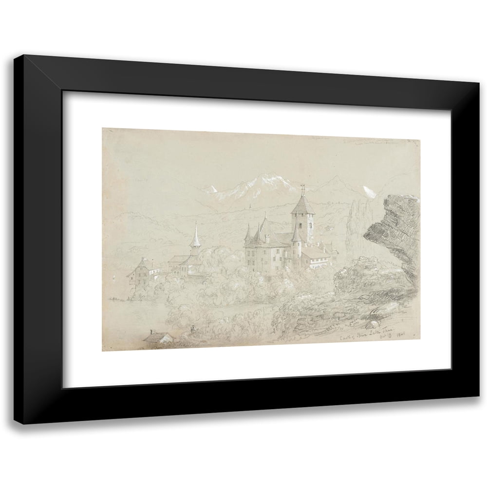 Thomas Cole 14x11 Black Modern Framed Museum Art Print Titled - Castle ...