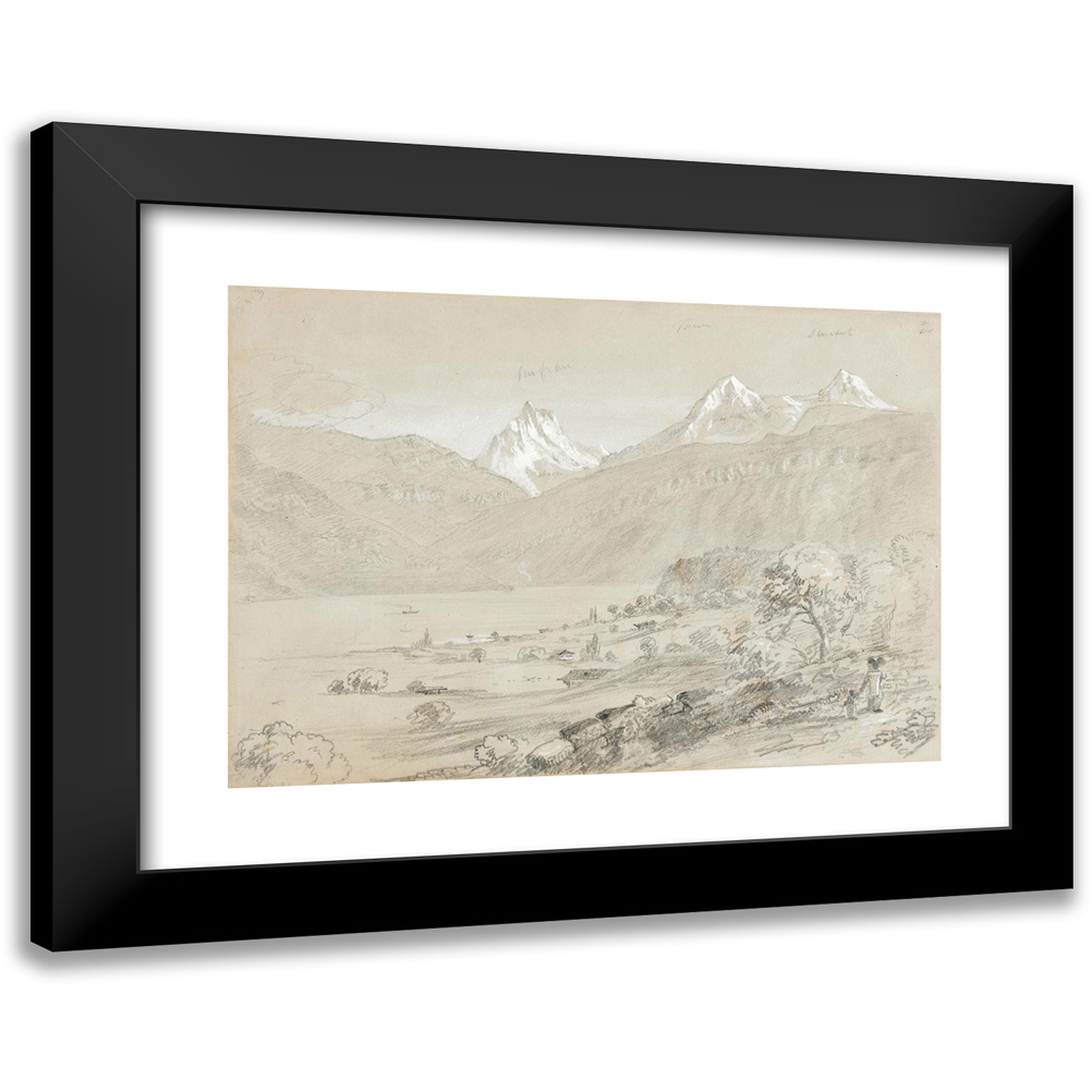 Thomas Cole 18x14 Black Modern Framed Museum Art Print Titled ...