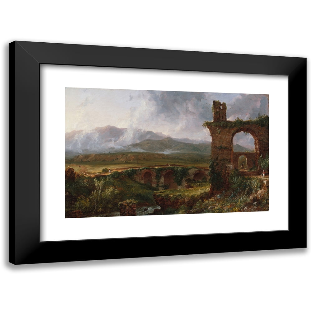 Thomas Cole 24x17 Black Modern Framed Museum Art Print Titled - A View ...