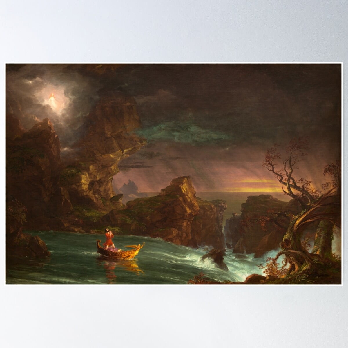 Thomas Cole, The Voyage Of Life Manhood, 1842 Poster Wall Art, Modern ...