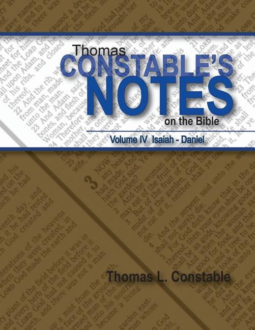 Thomas Constables Notes on the Bible: Vol IV Isaiah- Daniel - Walmart.com