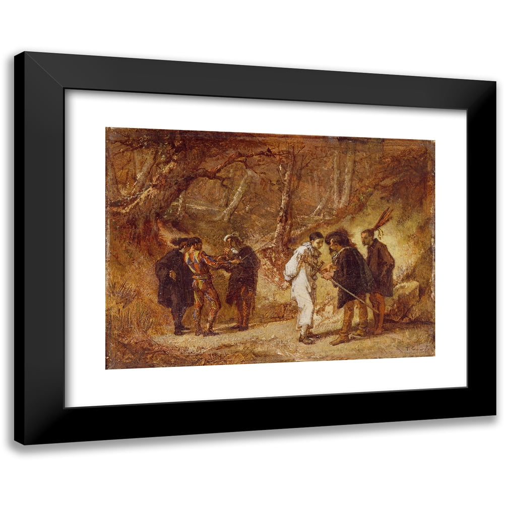 Thomas Couture 18x14 Black Modern Framed Museum Art Print Titled - The ...