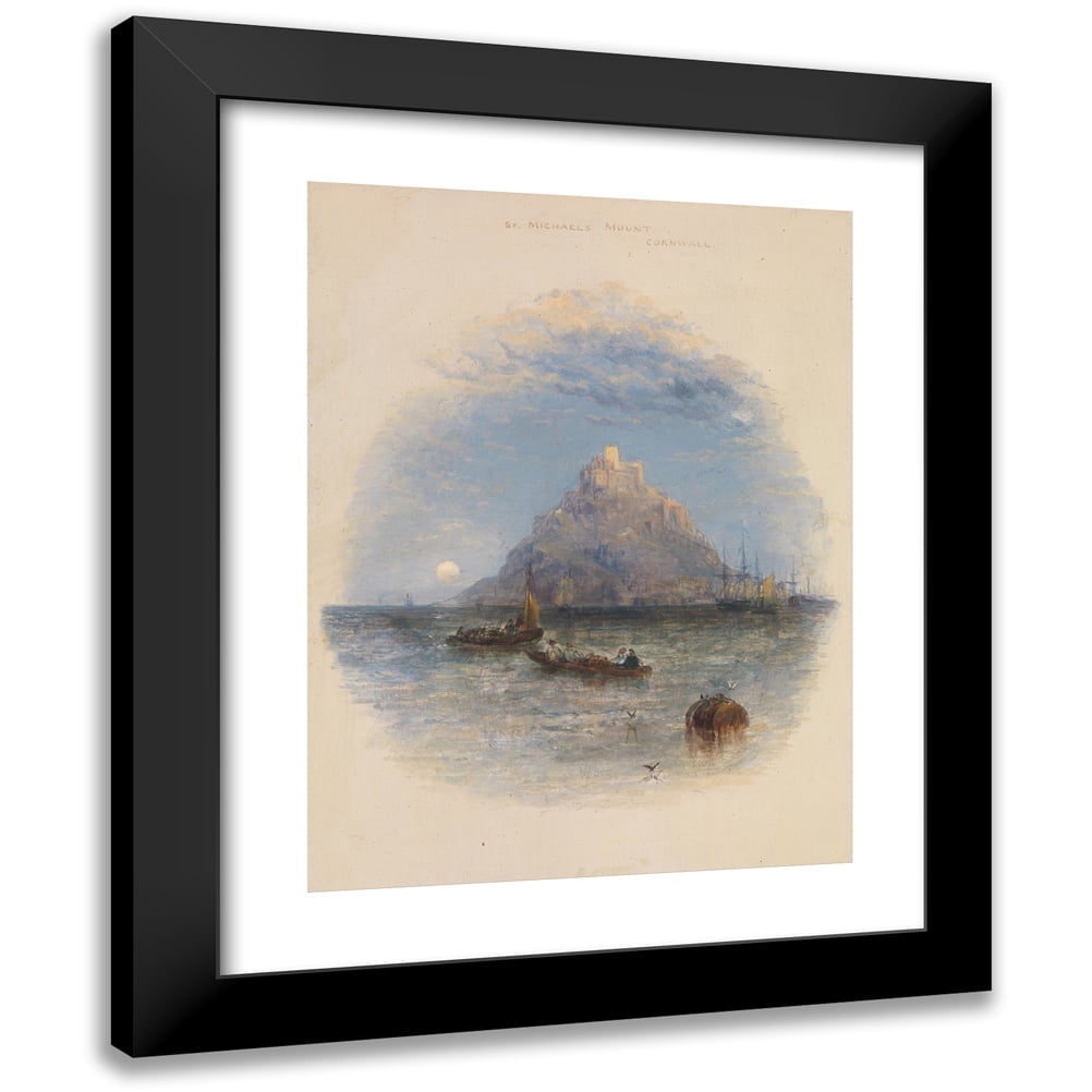 Thomas Creswick 12x14 Black Modern Framed Museum Art Print Titled - St ...