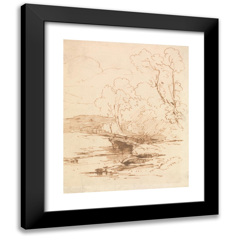 Thomas Creswick 12x14 Black Modern Framed Museum Art Print Titled - The ...