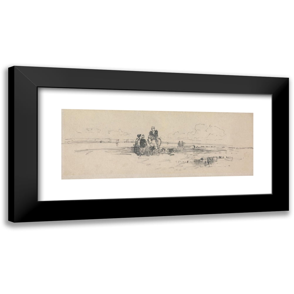 Thomas Creswick 24x11 Black Modern Framed Museum Art Print Titled ...