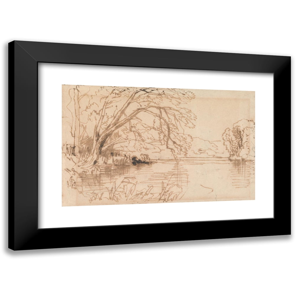 Thomas Creswick 24x17 Black Modern Framed Museum Art Print Titled - A ...