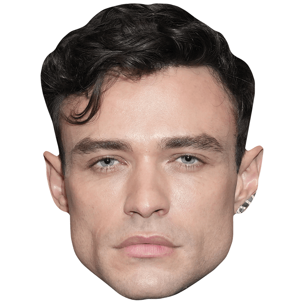 Thomas Doherty (Dark Hair) Celebrity Mask, Flat Card Face, Fancy Dress ...