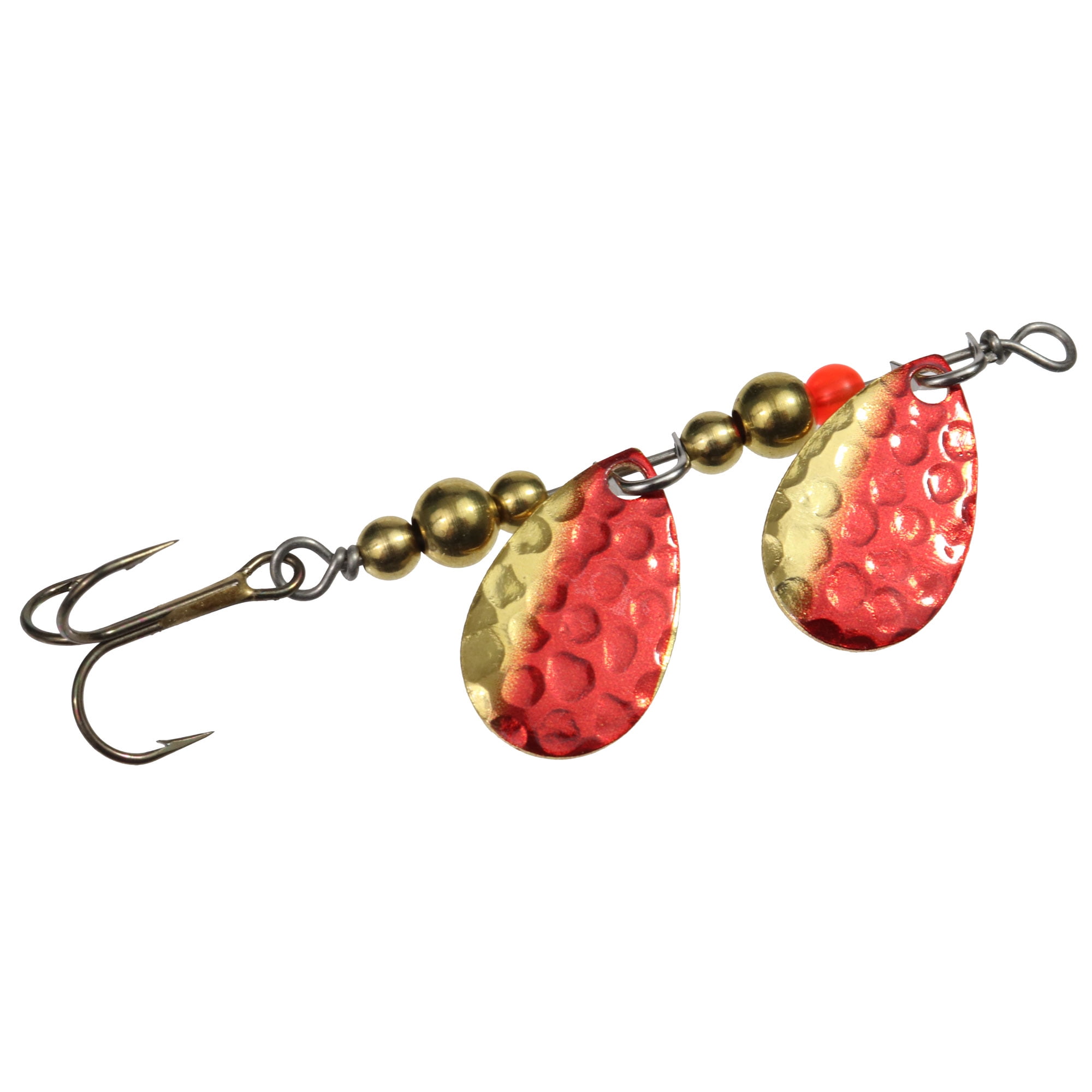 Thomas Lures Double Spin Gold Red 1/5 Oz Inline Spinnerbait for Trout ...