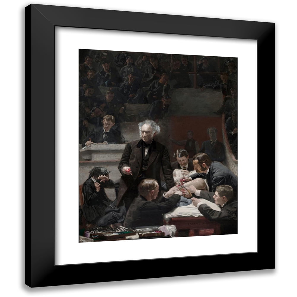 Thomas Eakins 15x18 Black Modern Framed Museum Art Print Titled ...
