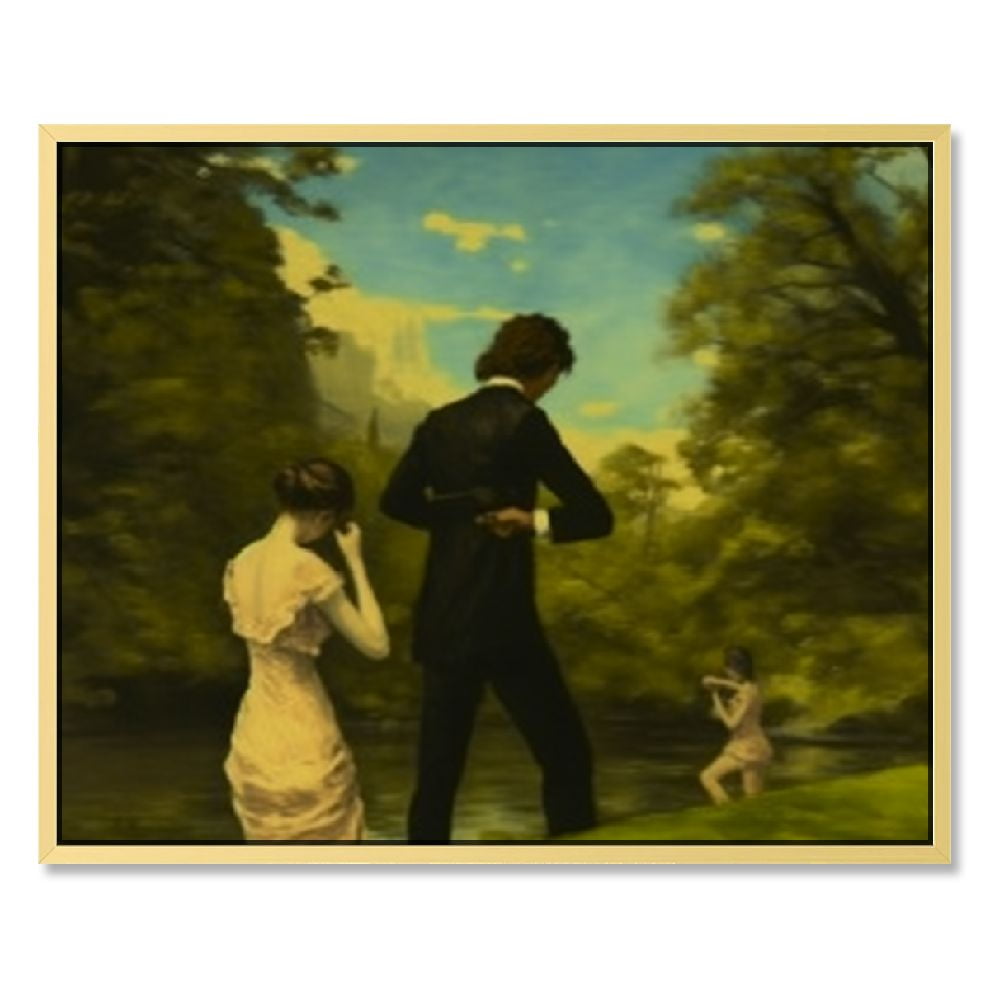 Thomas Eakins Wall Art - Arcadia Poster - Realism Oil Painting ...
