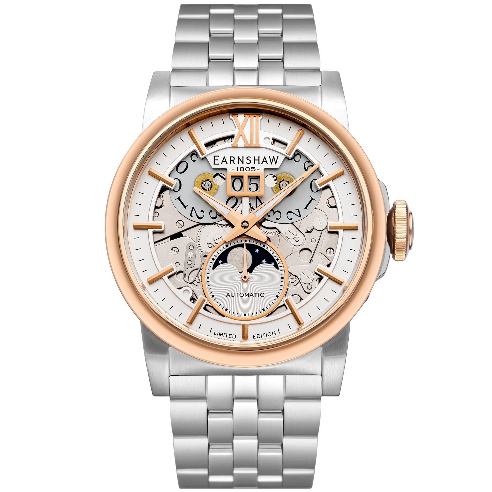 Thomas Earnshaw Hansom Moonphase Automatic Rose Gold Limited Edition ...
