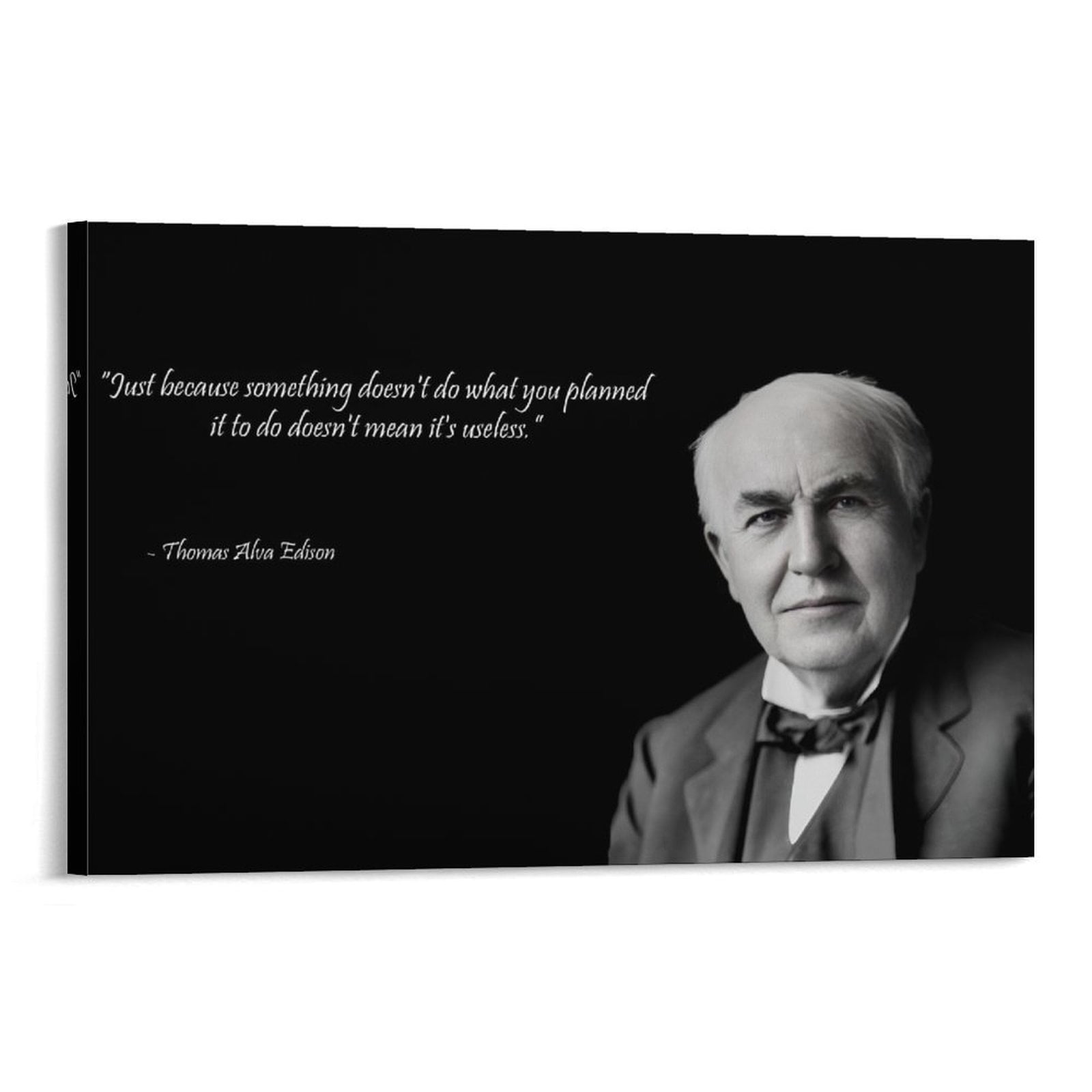 Thomas Edison Inventor Motivational Poster Quote Inspirational Poster ...