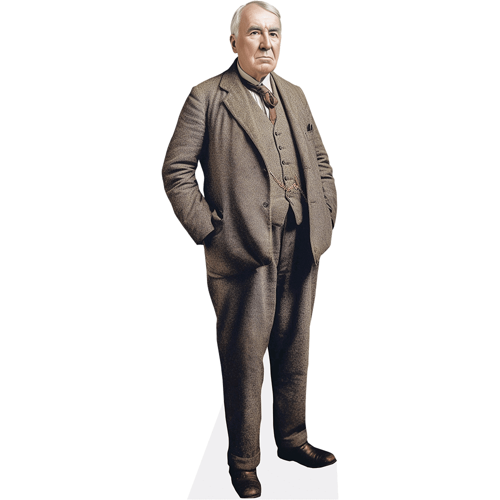 Thomas Edison (Suit) Mini Cardboard Cutout Standee - Walmart.com