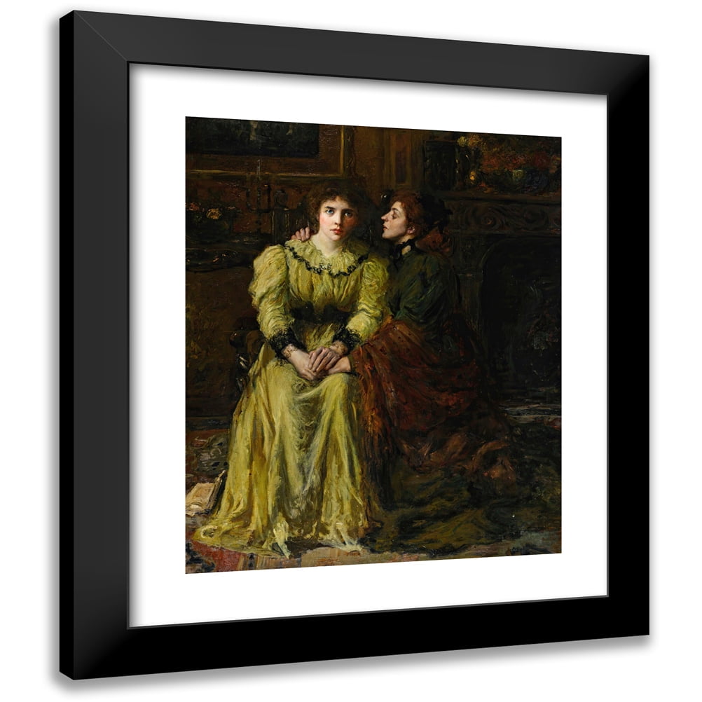 Thomas Edwin Mostyn 12x14 Black Modern Framed Museum Art Print Titled ...