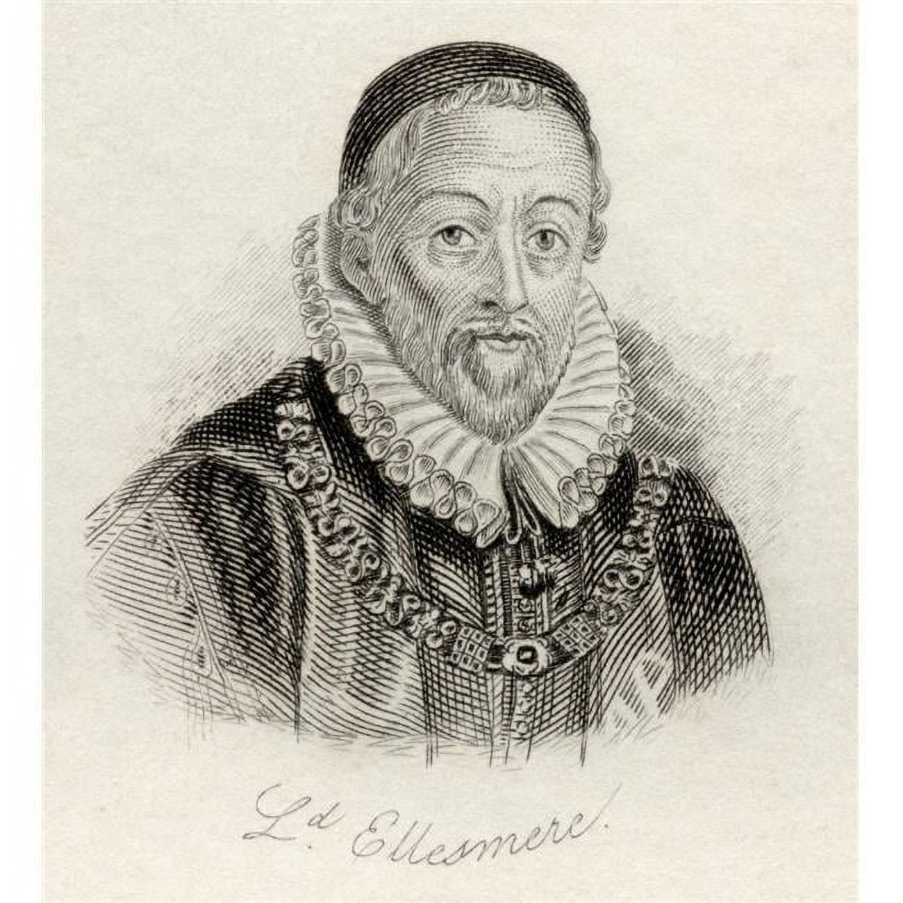 Thomas Egerton 1540 - 1617 English Nobleman - Judge & Statesman Poster ...