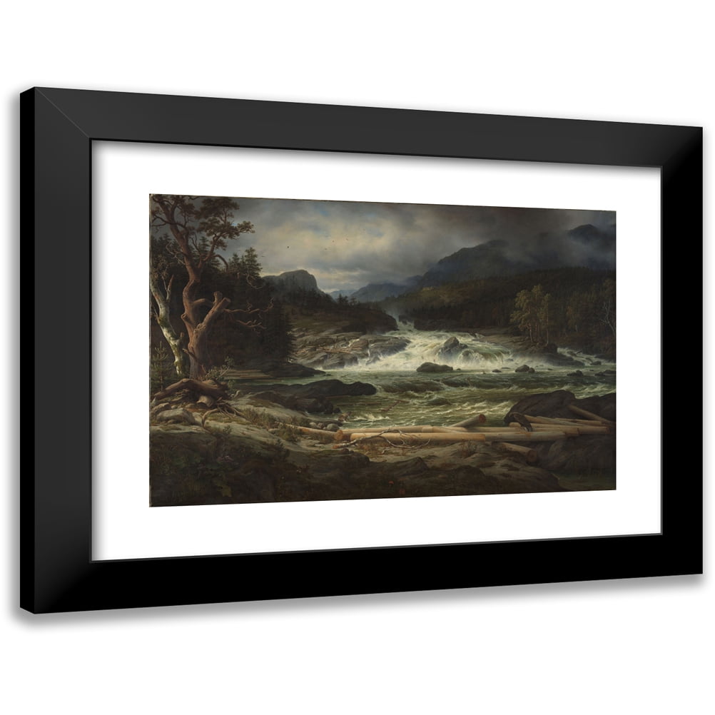 Thomas Fearnley 14x11 Black Modern Framed Museum Art Print Titled - The ...