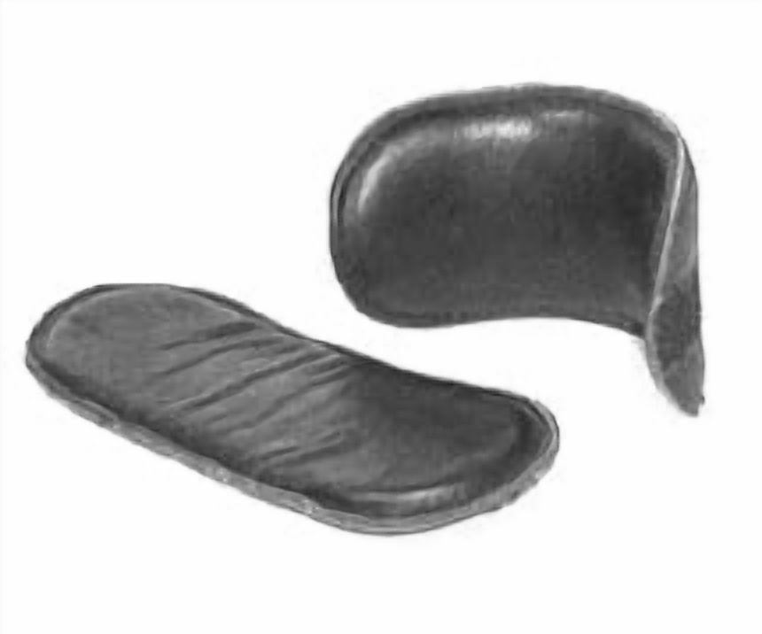 Thomas Fetterman Padded Leather Forearm Crutch Cuff Inserts, Black ...