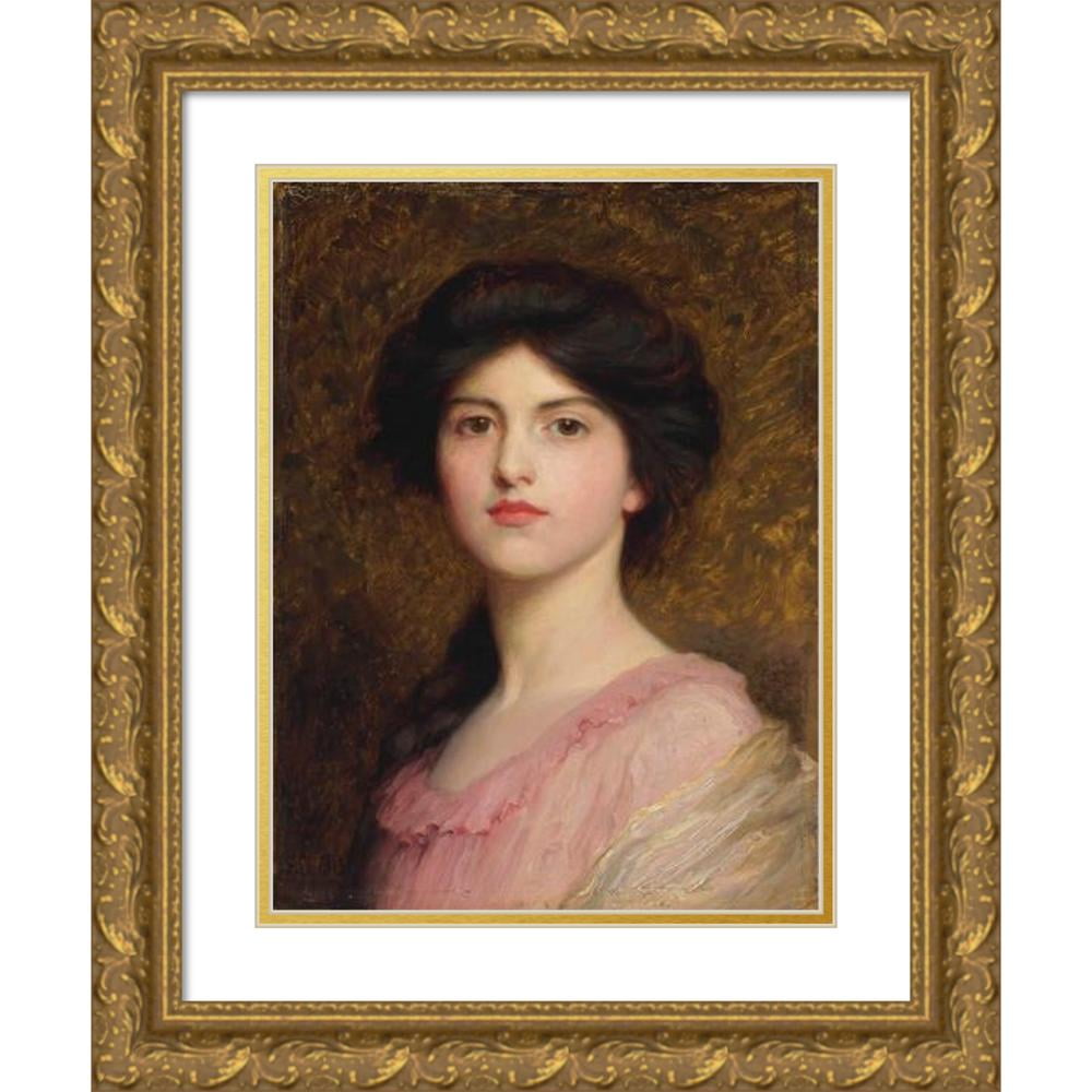 Thomas Francis Dicksee 19x24 Gold Ornate Framed and Double Matted Museum Art Print Titled ...