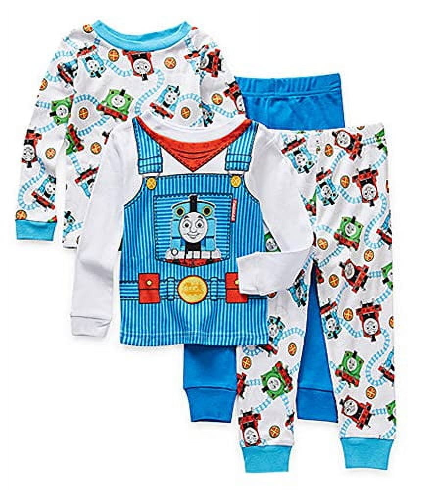 Thomas & Friends Toddler Boys 4-Piece Cotton Pajama Set, Assorted ...