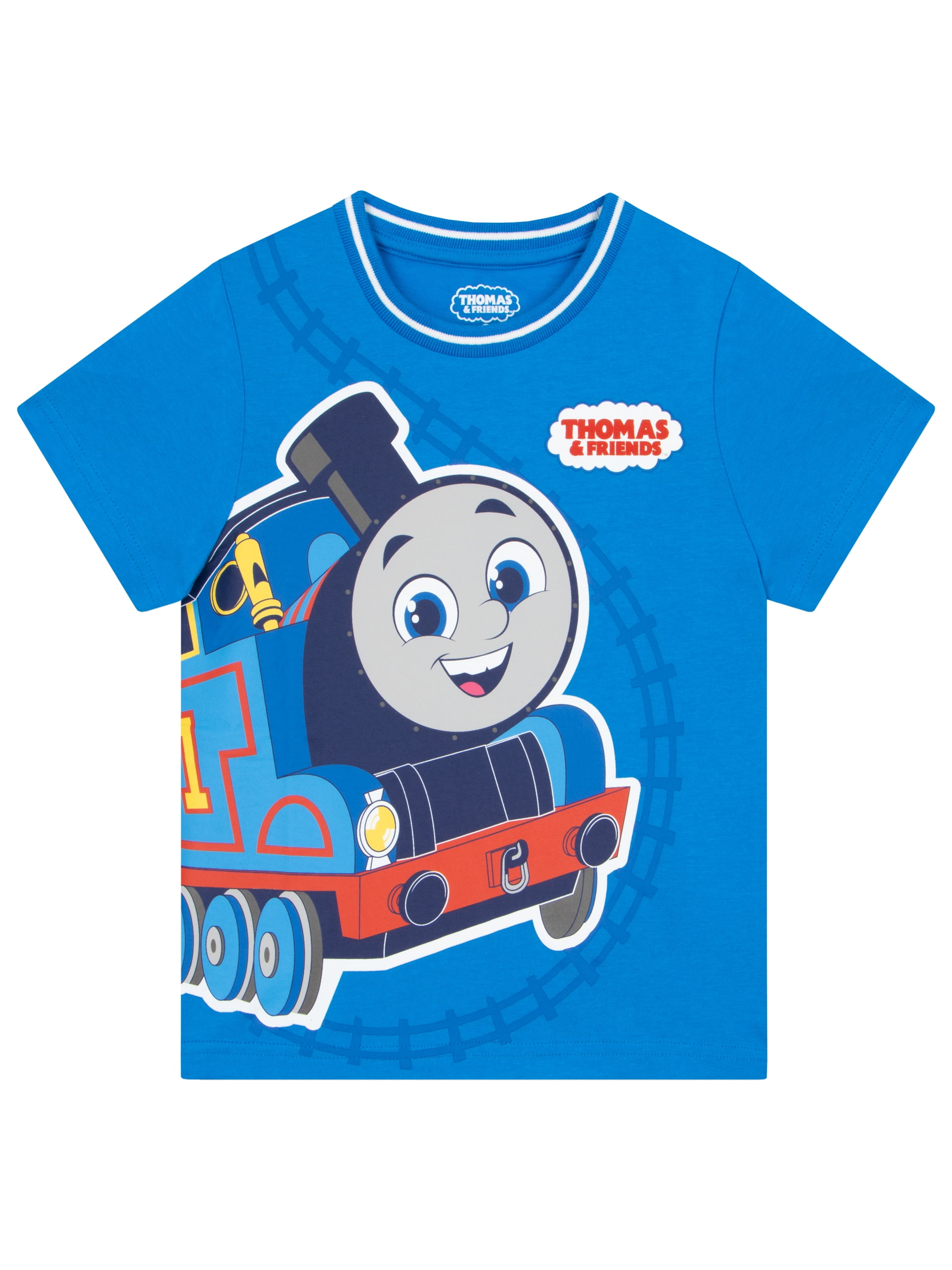 Thomas & Friends Boys Thomas T-shirt Blue Sizes 2T-8, Train Track ...