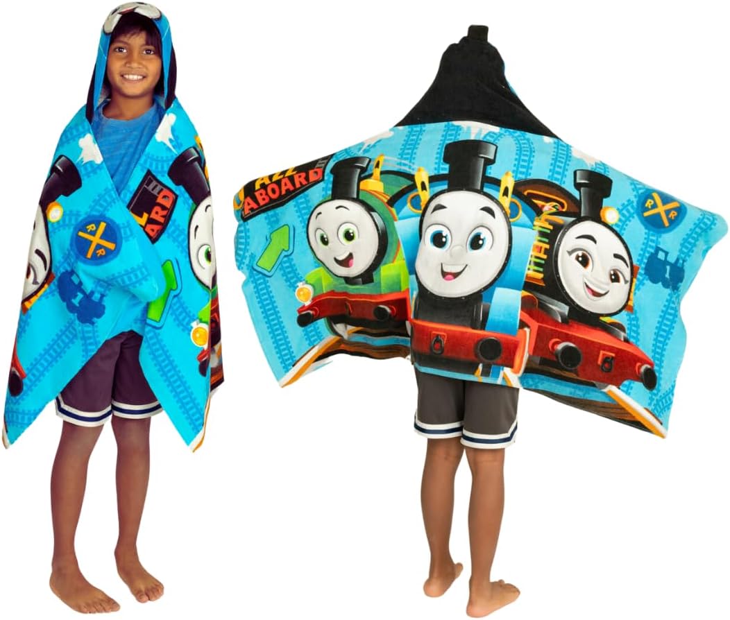Thomas & Friends Kids Super Soft Bath/Pool/Beach Soft Cotton Terry ...