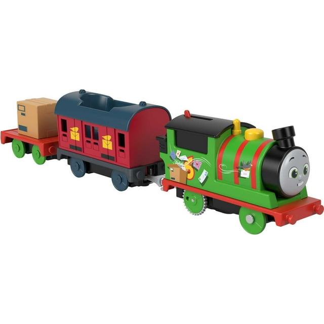 Thomas & Friends Percy Toy Train, Motorized Engine with Mail Delivery ...