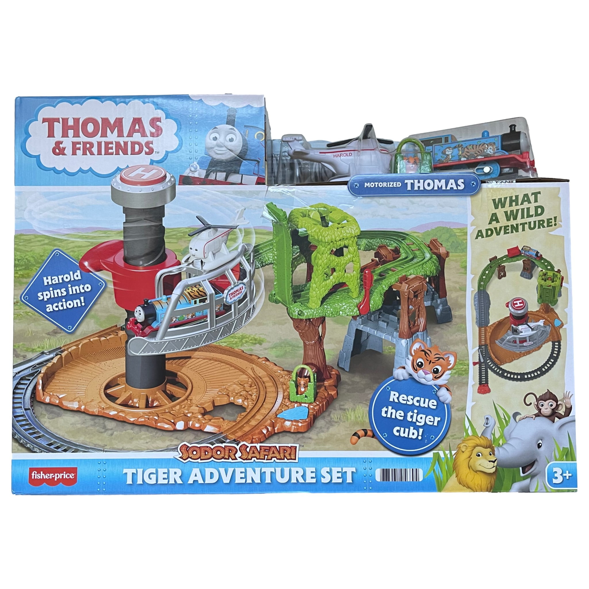 Thomas & Friends Sodor Safari Tiger Adventure Train Playset for Animal ...