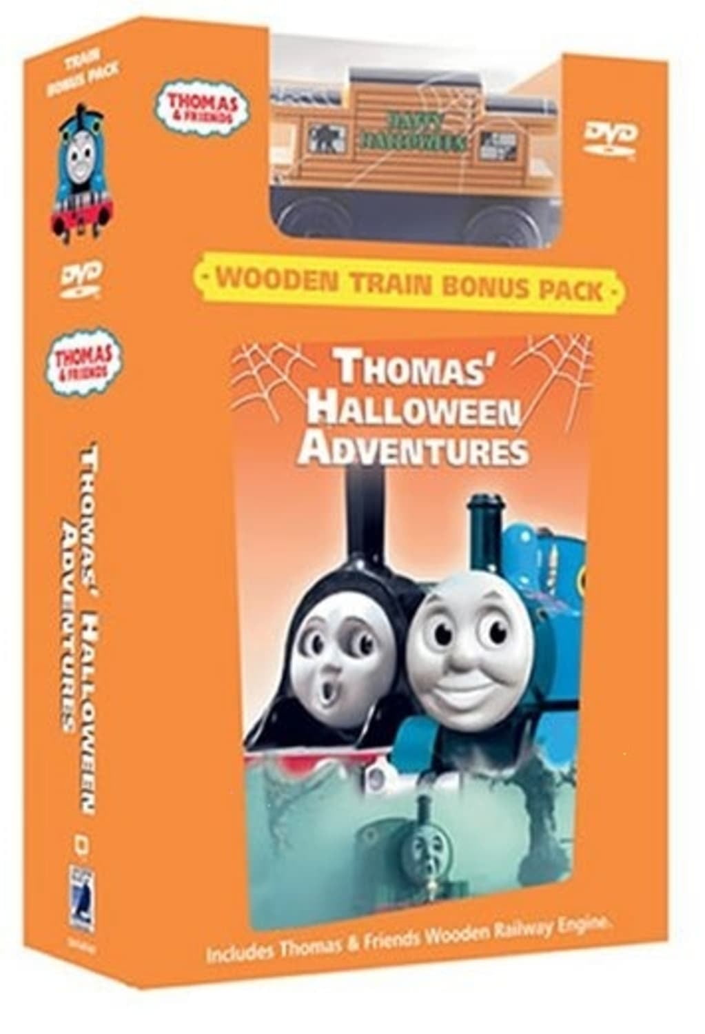 Thomas & Friends: Thomas' Halloween Adventures + Wooden Railway Engine ...