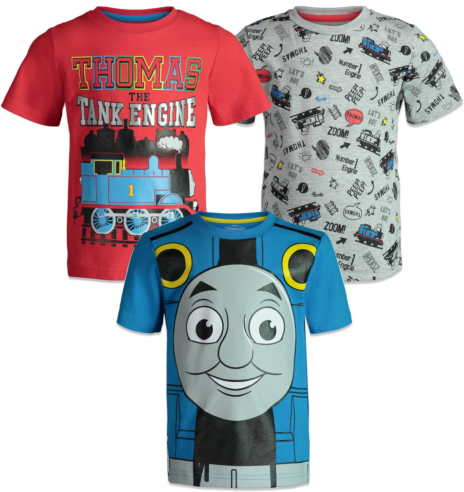 Thomas & Friends Thomas the Train Toddler Boys 3 Pack T-Shirts Toddler ...