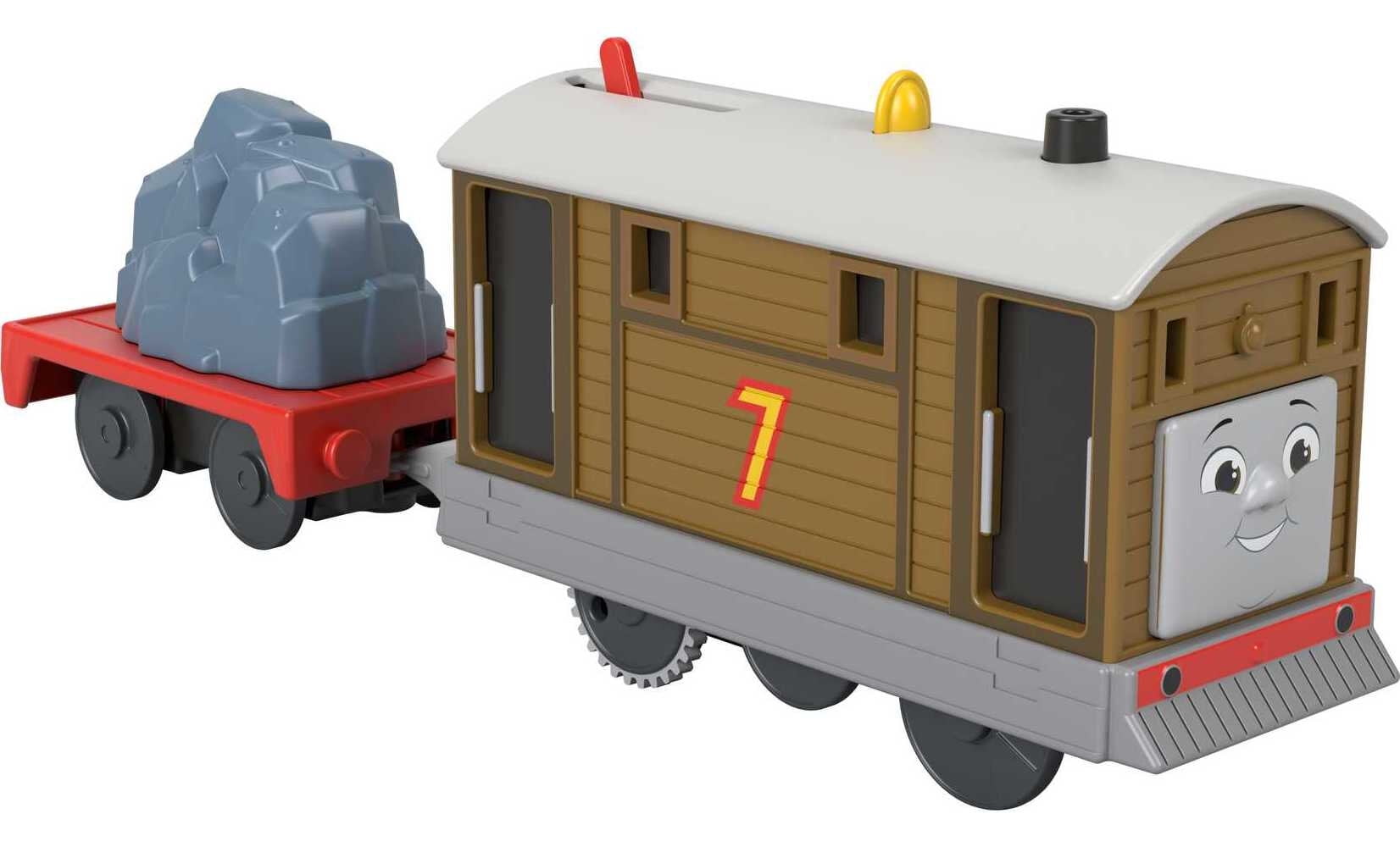 Thomas & Friends Toby Motorized Toy Train Play Vehicle with Cargo for ...