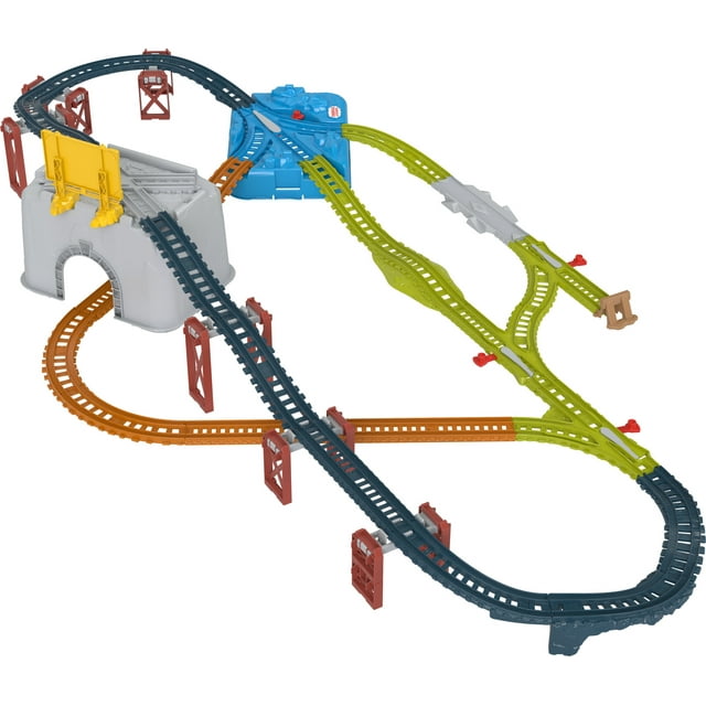 Thomas & Friends Train Tracks Set, Connect & Build Track Bucket, 34 ...