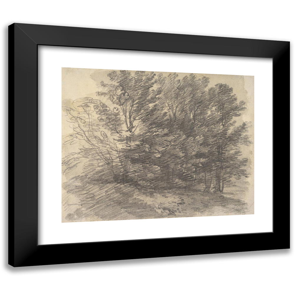 Thomas Gainsborough 14x12 Black Modern Framed Museum Art Print Titled ...