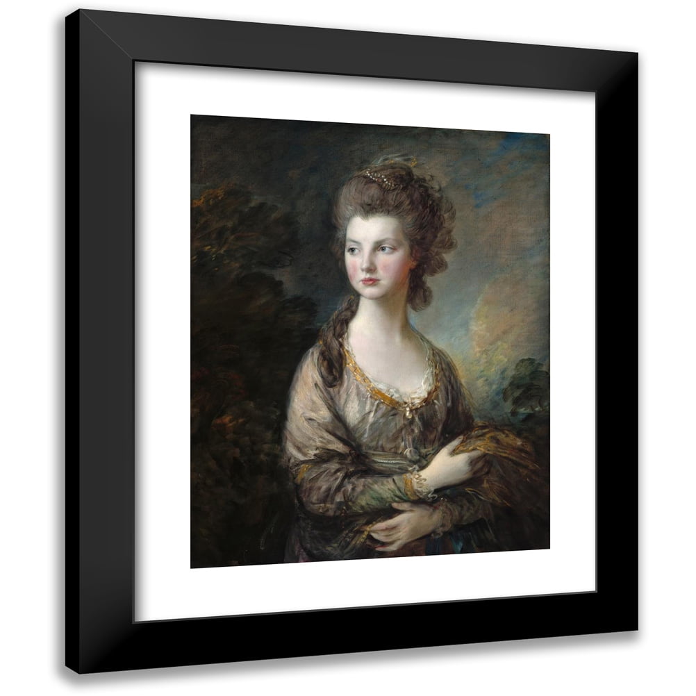Thomas Gainsborough 15x18 Black Modern Framed Museum Art Print Titled ...