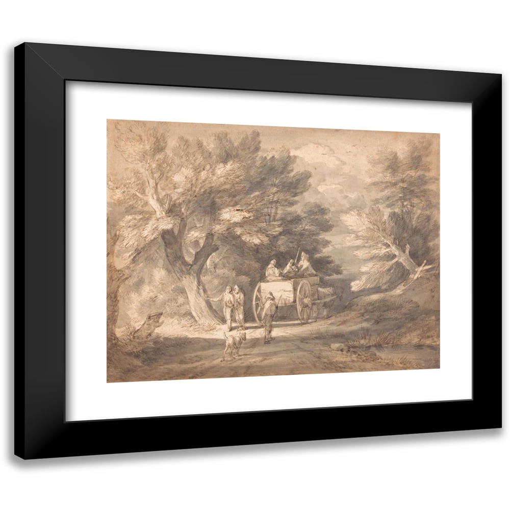 Thomas Gainsborough 18x15 Black Modern Framed Museum Art Print Titled ...