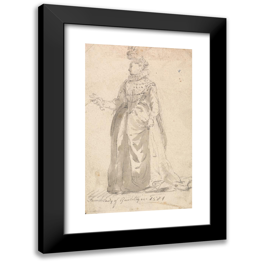 Thomas Girtin 12x18 Black Modern Framed Museum Art Print Titled ...