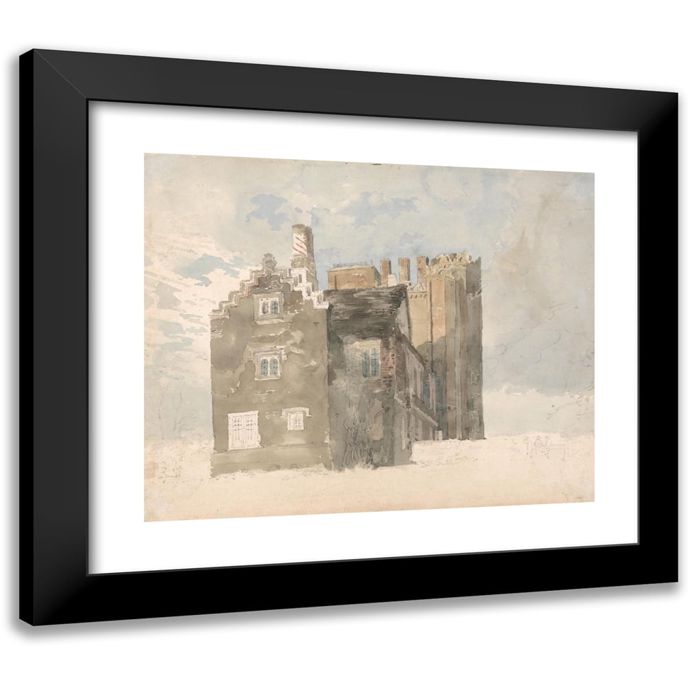 Thomas Girtin 24x20 Black Modern Framed Museum Art Print Titled - Layer ...