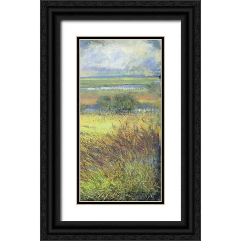 Thomas, H. 9x14 Black Ornate Wood Framed with Double Matting Museum Art ...