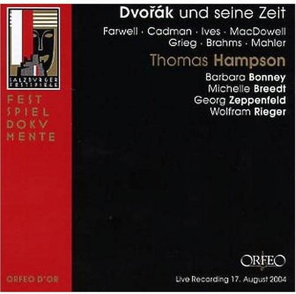 Thomas Hampson - Dvorak Und Seine Zeit - Music & Performance - CD ...