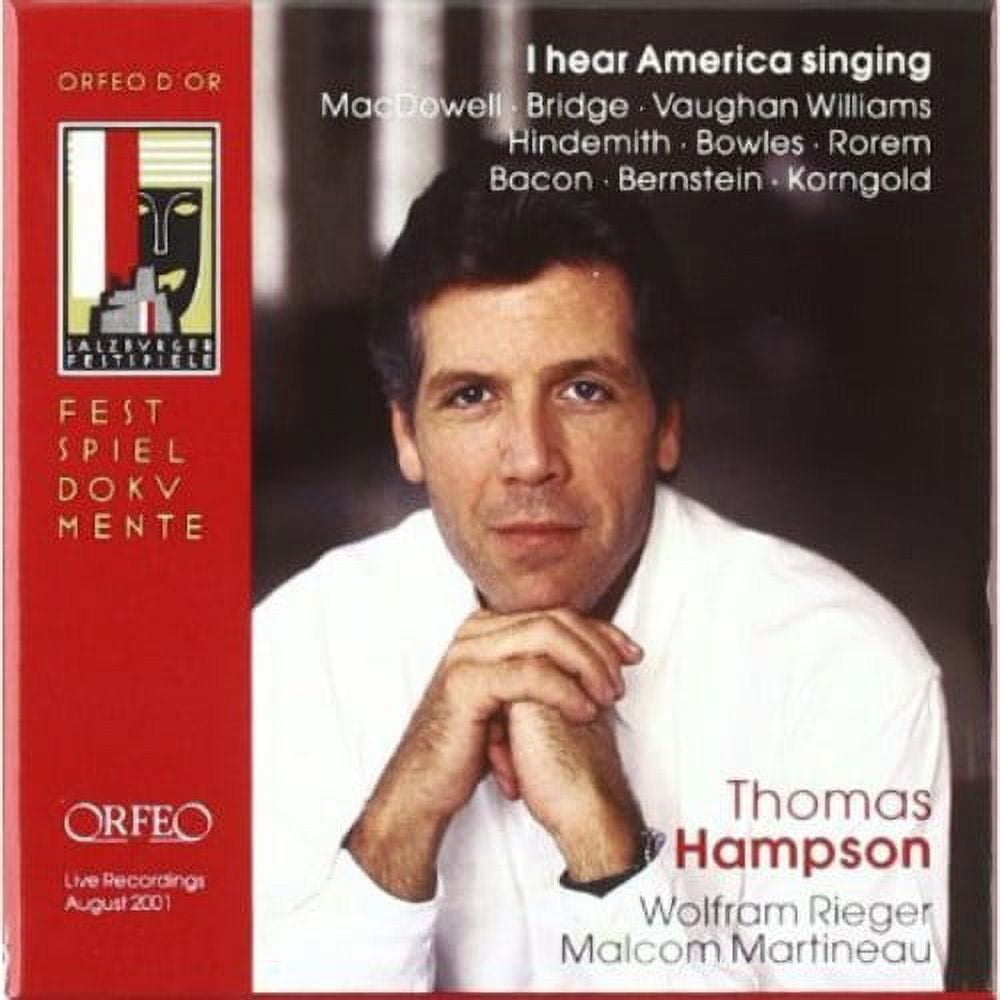 Thomas Hampson - I Hear America Singing - Music & Performance - CD ...