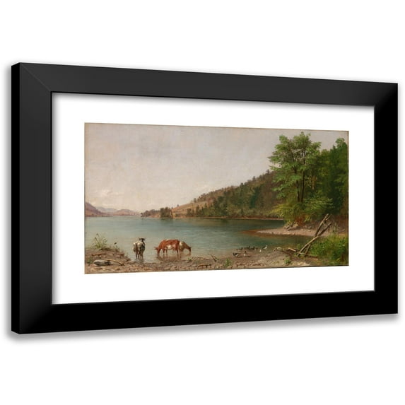 Thomas Hicks 14x10 Black Modern Framed Museum Art Print Titled - Small ...