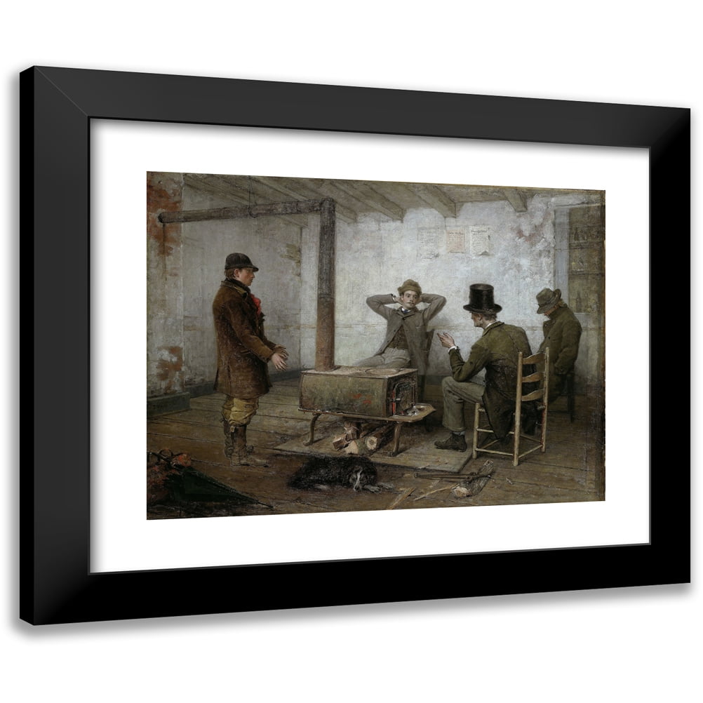 Thomas Hicks 14x12 Black Modern Framed Museum Art Print Titled - A ...