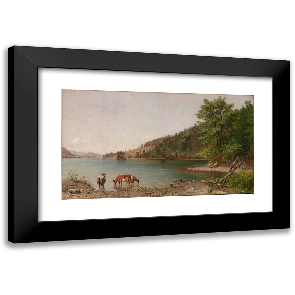 Thomas Hicks 24x15 Black Modern Framed Museum Art Print Titled - Small ...