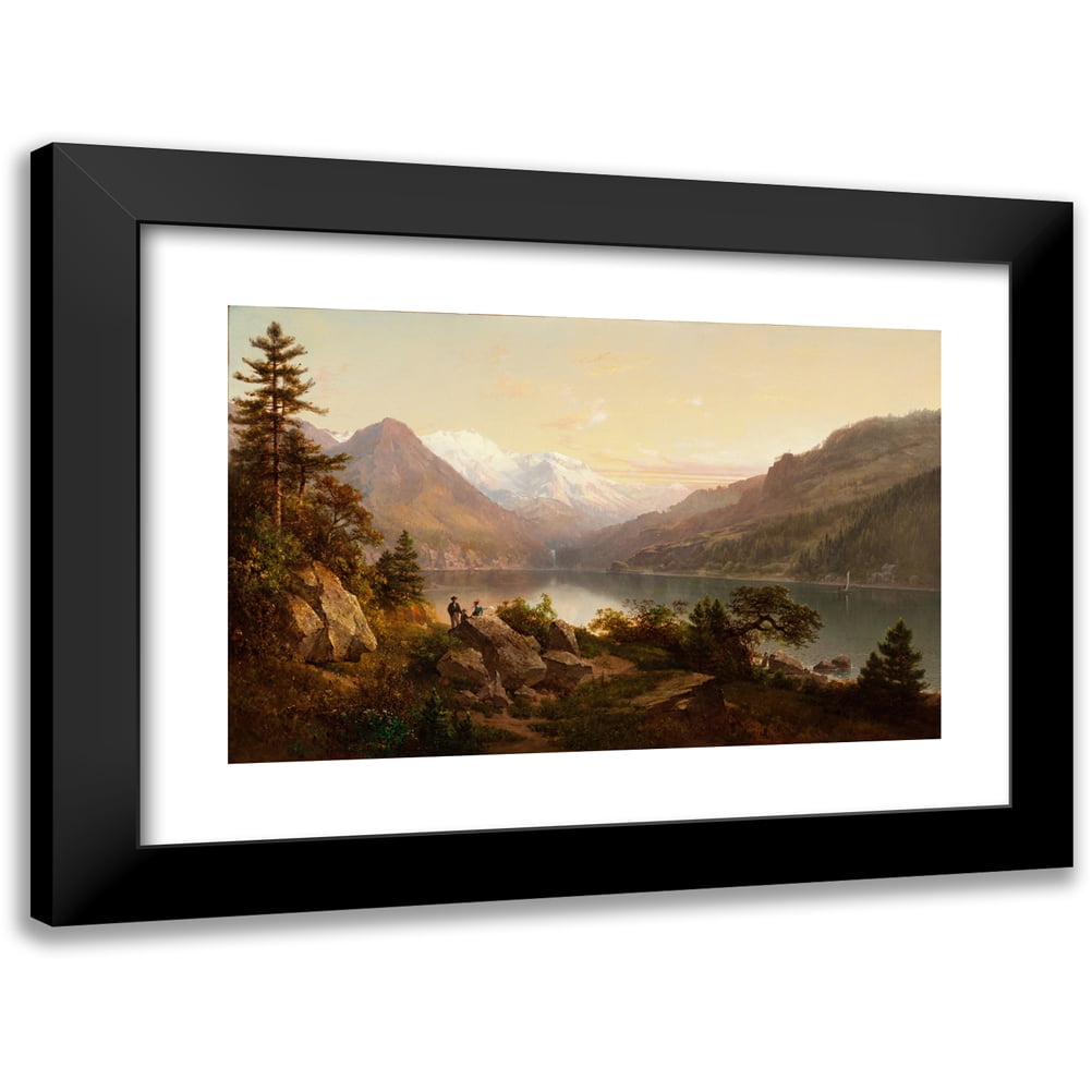 Thomas Hill 14x11 Black Modern Framed Museum Art Print Titled - Emerald ...
