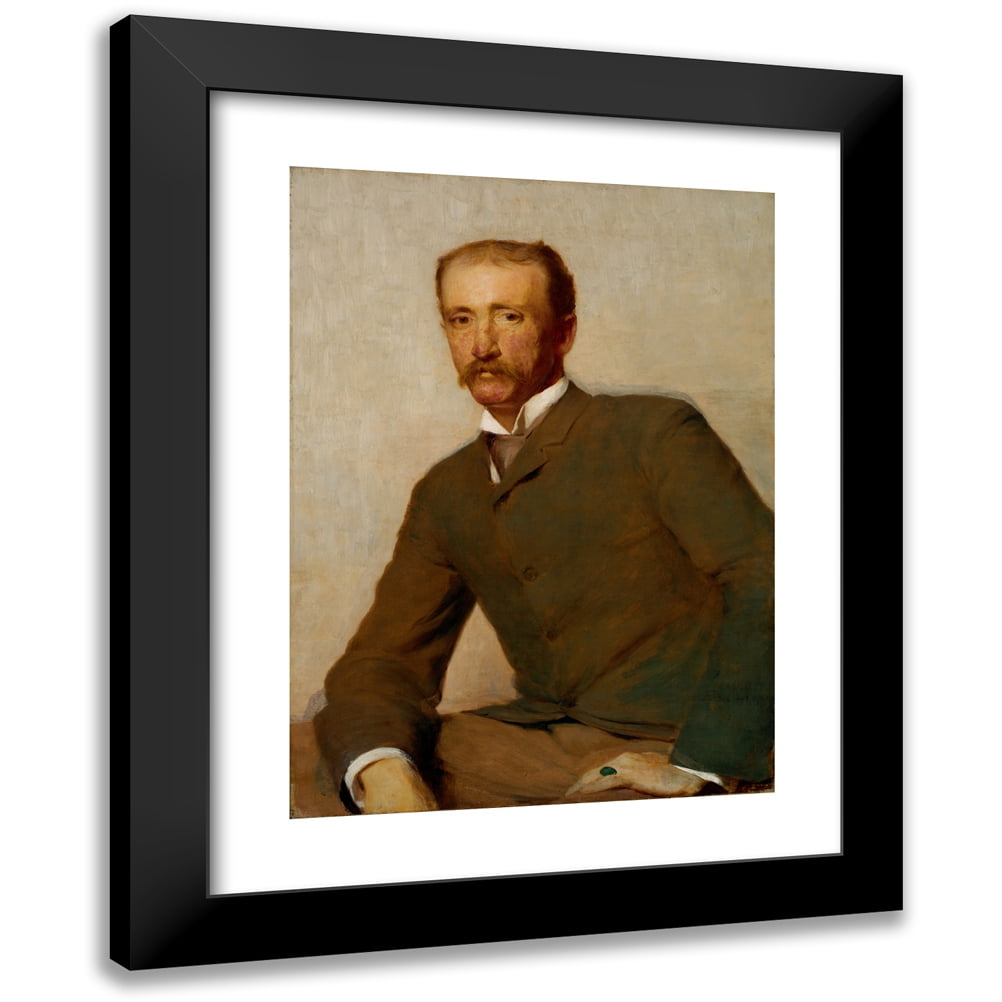 Thomas Hovenden 14x18 Black Modern Framed Museum Art Print Titled - Portrait of Frank Hamilton ...