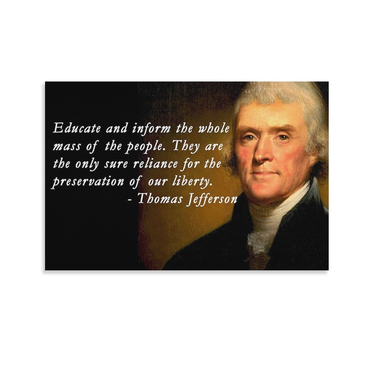 Thomas Jefferson Poster 5 Print Photo Art Painting Canvas Poster Home ...