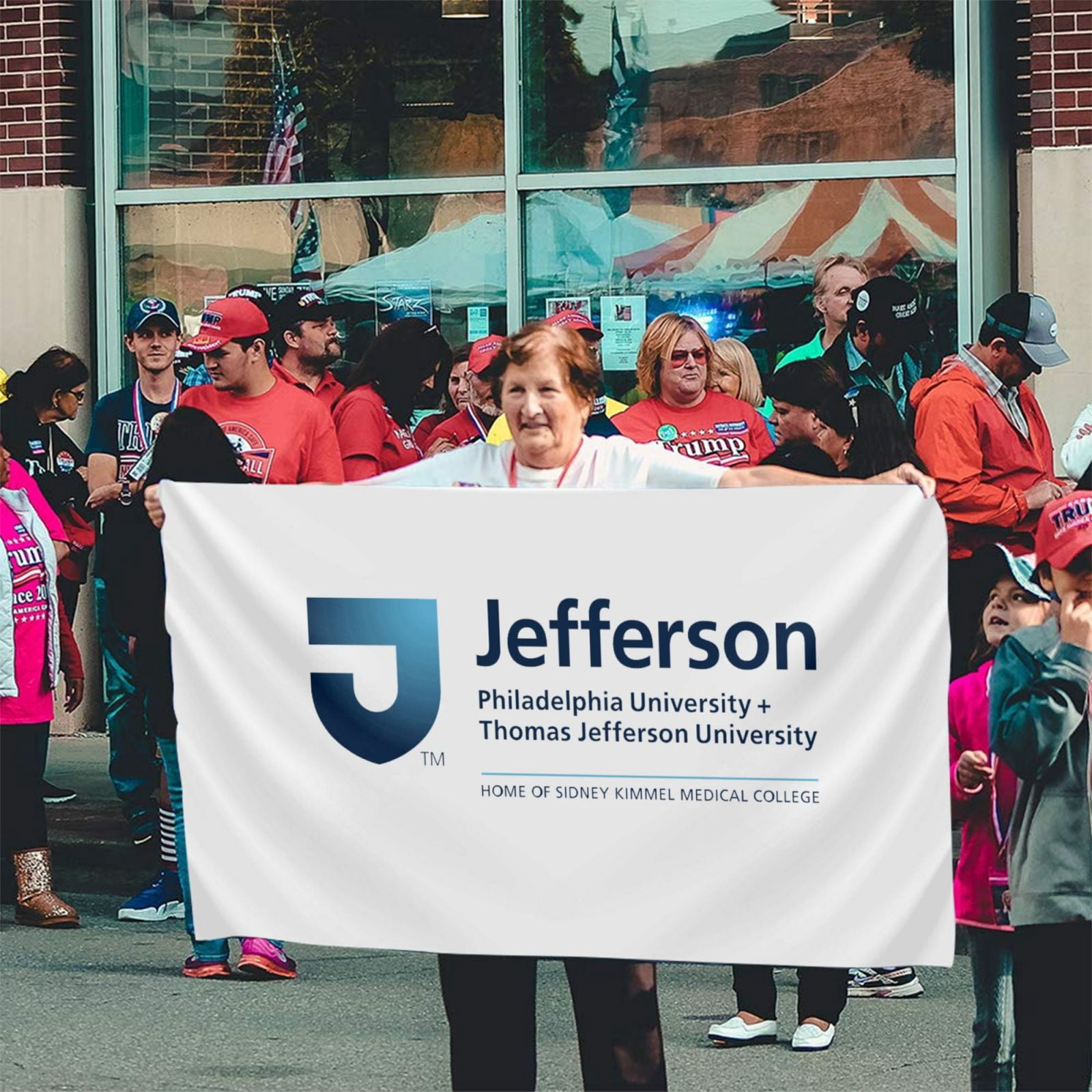 Thomas Jefferson University Logo 3 X 5 Foot Outdoor Decorative Flag ...